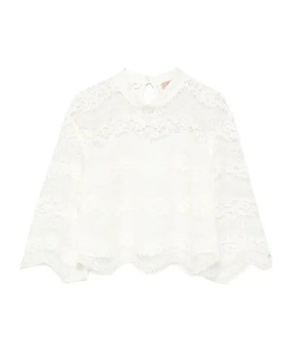 TWINSET Lace Detail Cover-up - White