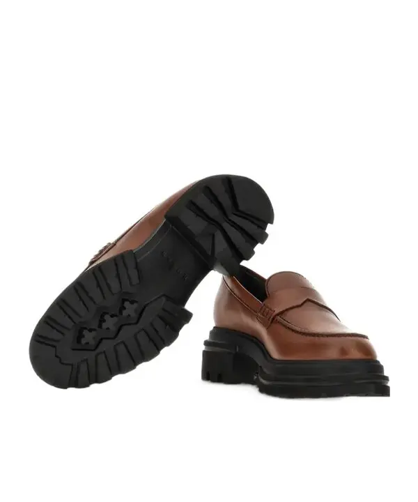 Hogan 50mm Penny-strap Leather Loafers