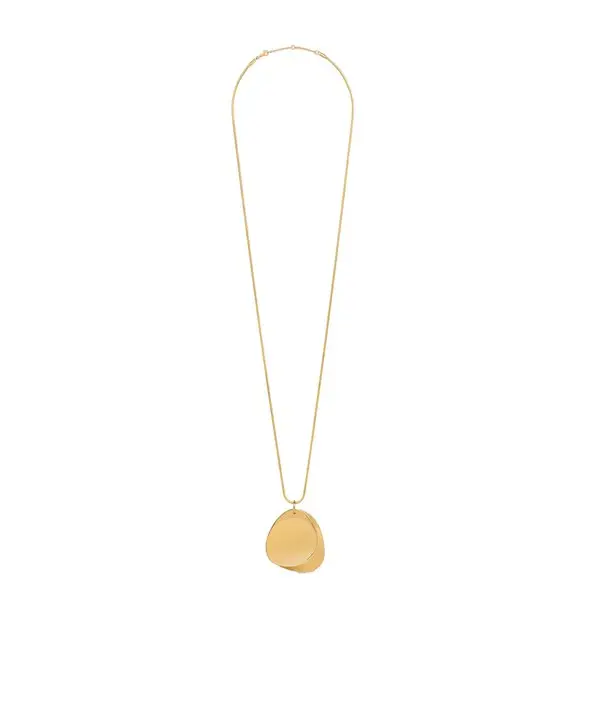 Celine Petale Necklace In Brass With Gold Finish - Golden