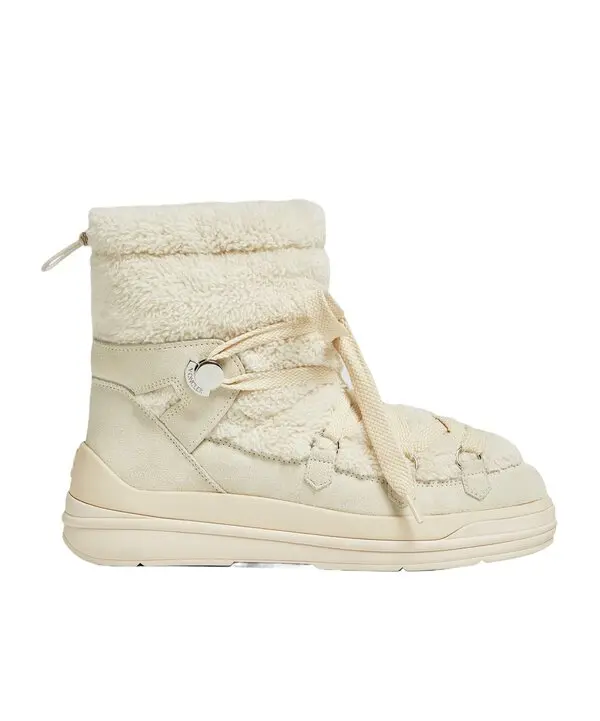Moncler Lace-up Snow Boots - White
