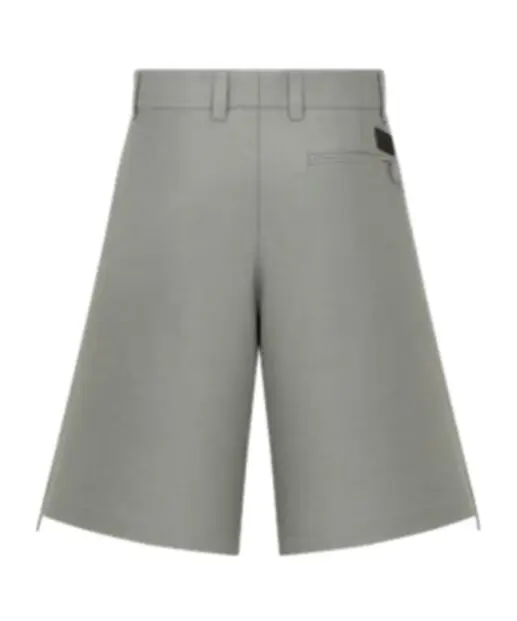 Dior Gusseted Shorts With Logo Patch