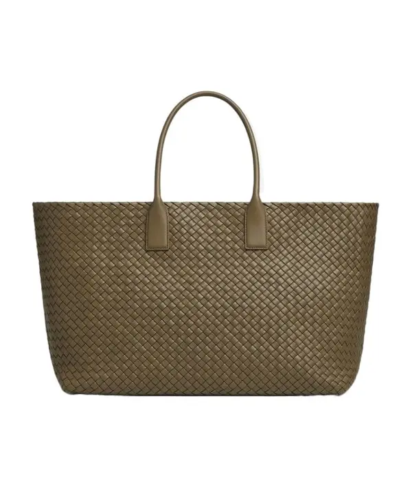 Bottega Veneta Large Cabat Knitted Tote - Clay Color