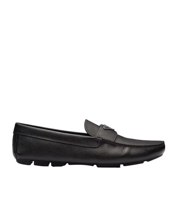 Prada Triangle Logo Loafers