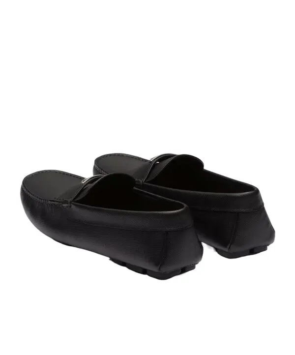Prada Triangle Logo Loafers