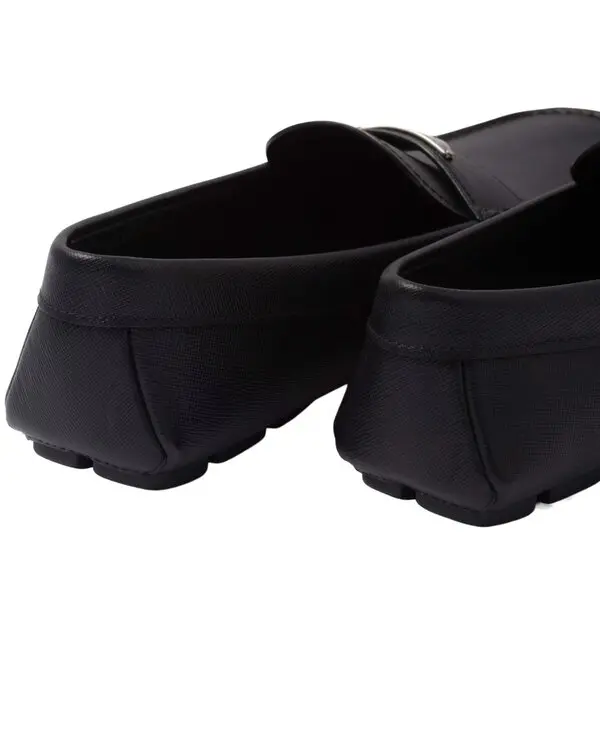 Prada Triangle Logo Loafers