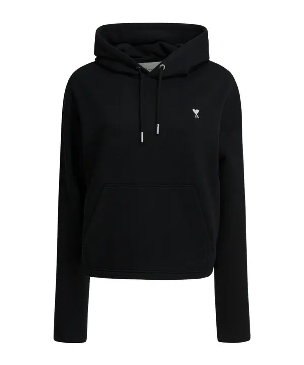 AMI Paris De Coeur Drawstring Hoodie - No