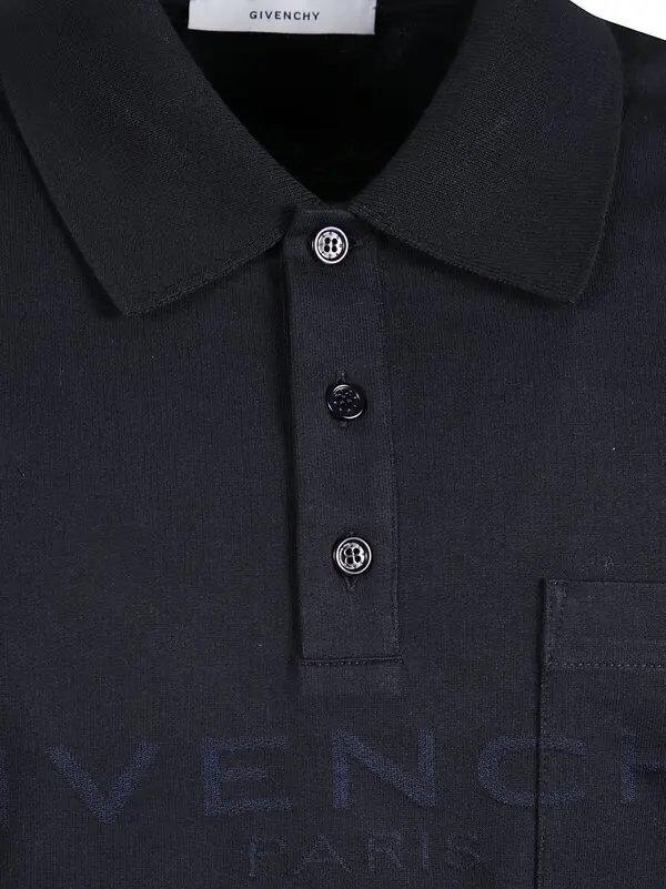 Givenchy Short-sleeve Polo Shirt - Black
