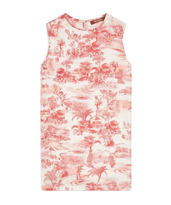 Max Mara Eresia All-over Printed Top - Red