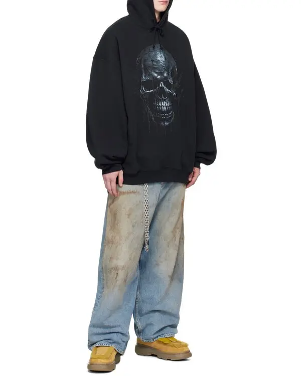 Vetements Oversized Skull Printed Hoodie