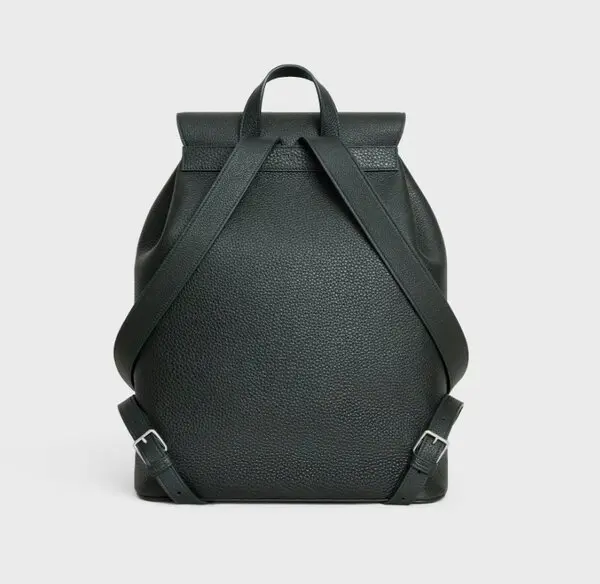 Celine Large Folco Backpack In Grained Calfskin