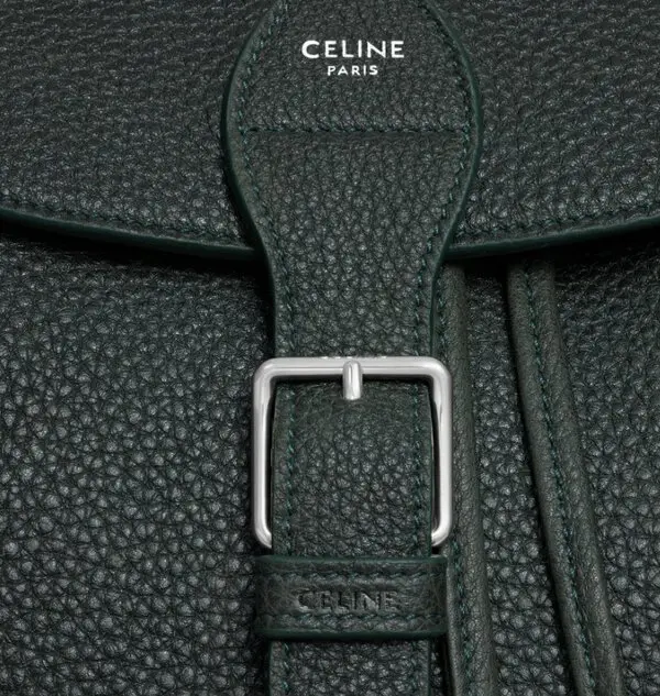 Celine Large Folco Backpack In Grained Calfskin