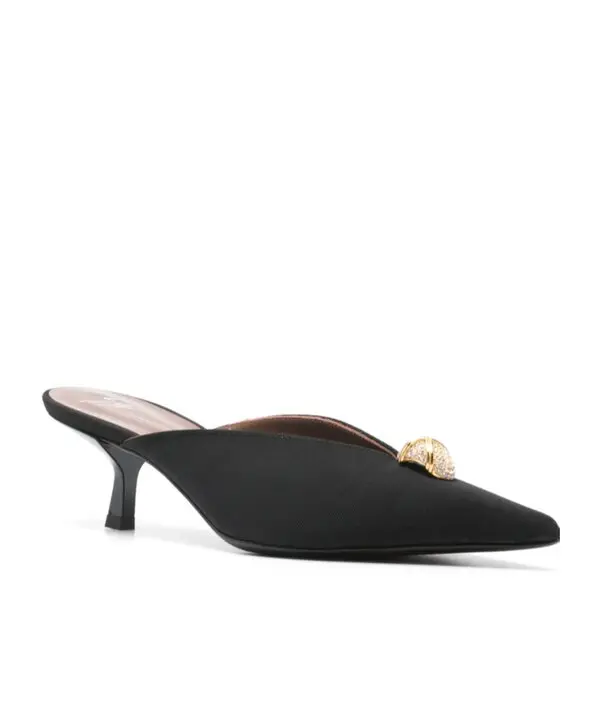 GIUSEPPE ZANOTTI Embellished Pointed Toe Heeled Mules