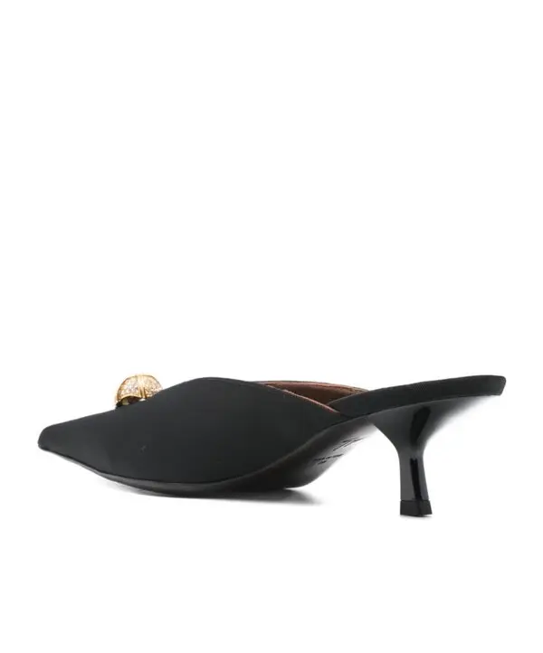 GIUSEPPE ZANOTTI Embellished Pointed Toe Heeled Mules