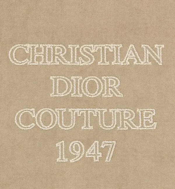 Dior Embroidered Logo Zip-up Hoodie