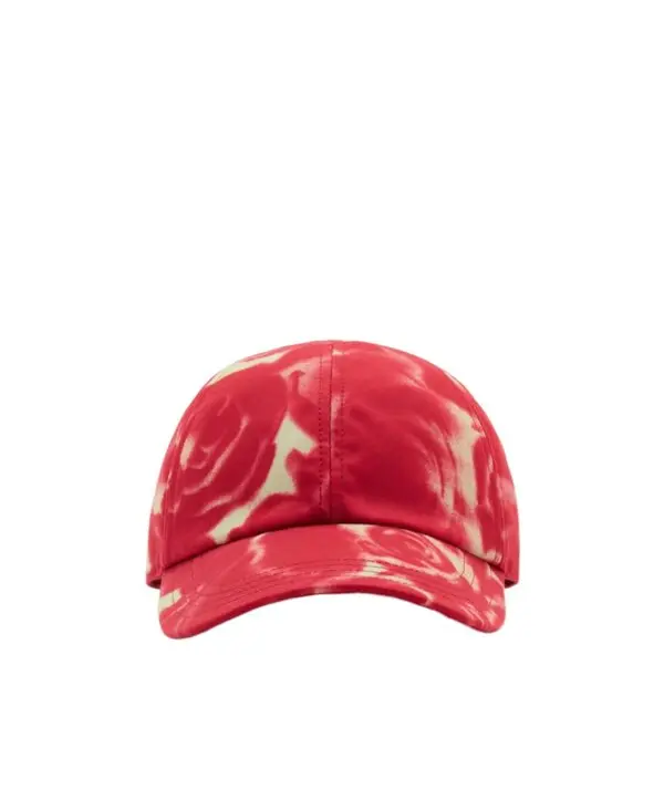 Burberry Rose Print Cotton Baseball Cap