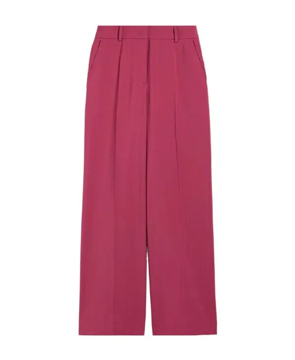 Max Mara High Waist Straight Leg Trousers - Pink