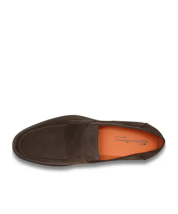 Santoni Rock Slip-on Suede Loafers