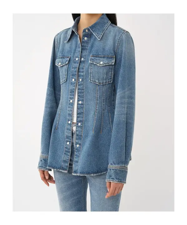 Chloé Corset Detailed Western Shirt
