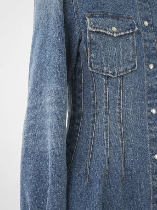 Chloé Corset Detailed Western Shirt