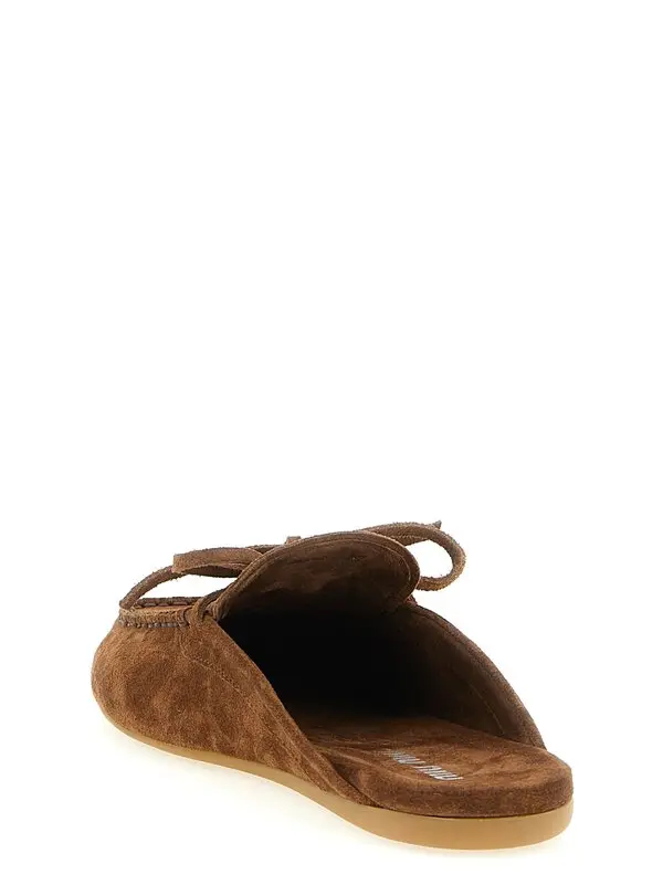 Miu Miu Logo-detailed Slip-on Mules