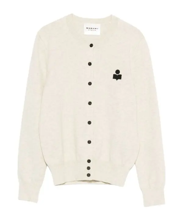 Isabel Marant Étoile Logo-embroidered Knitted Cardigan - No
