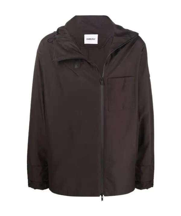 AMBUSH Logo Patch Hooded Jacket - Black