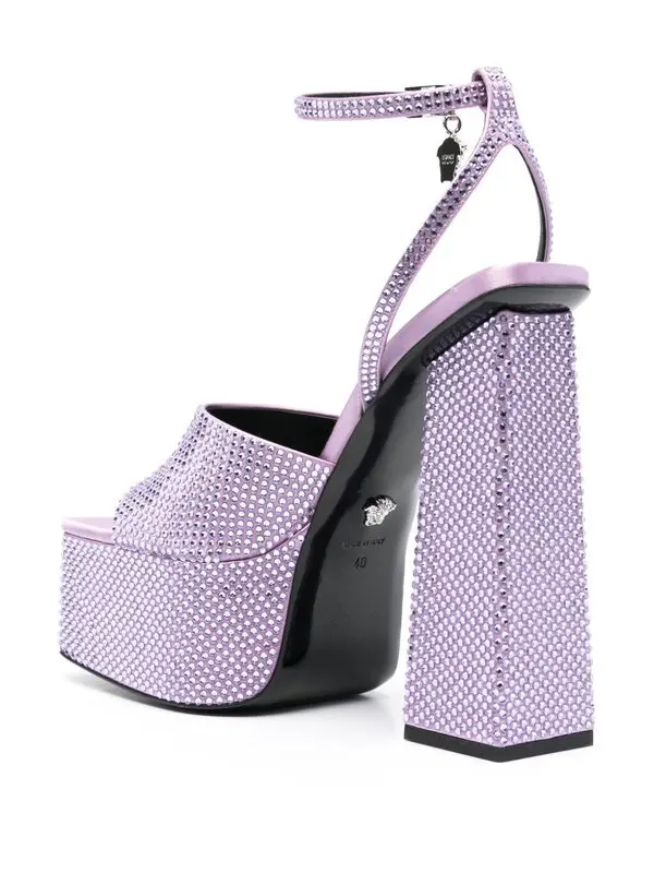 Versace 150mm Platform Sandals - Purple