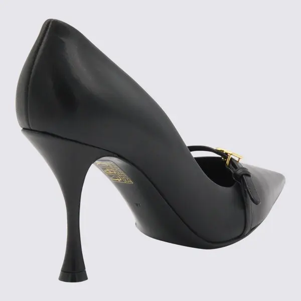 Dolce & Gabbana 90mm Leather Pointed-toe Pumps With Dg Logo
