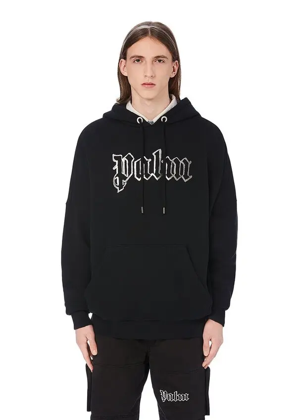 Palm Angels Logo Print Hoodie
