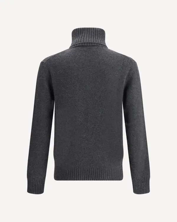 Ami Ribbed Turtleneck Sweater