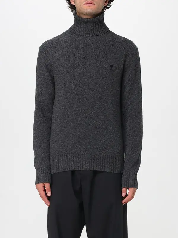 AMI Paris Ribbed Turtleneck Sweater