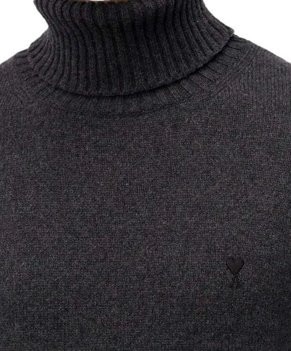 AMI Paris Ribbed Turtleneck Sweater