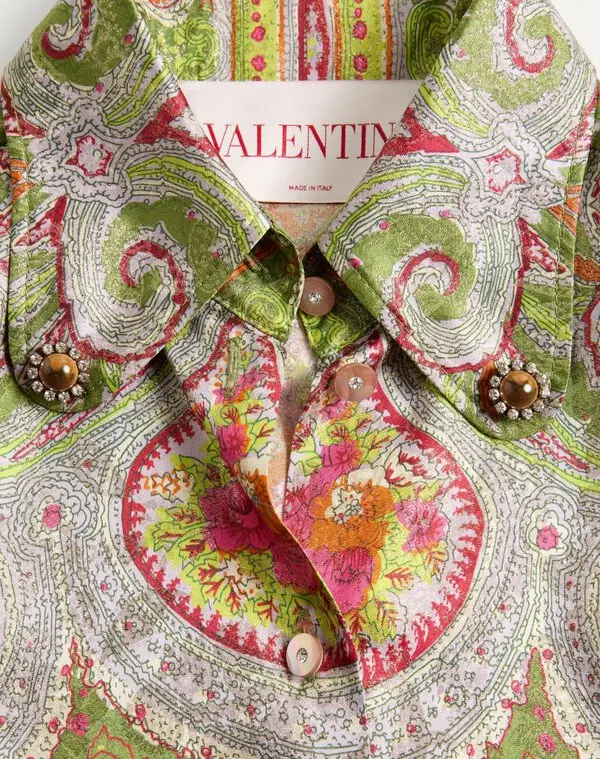 Valentino Garavani Paisley Printed Long Sleeve Shirt