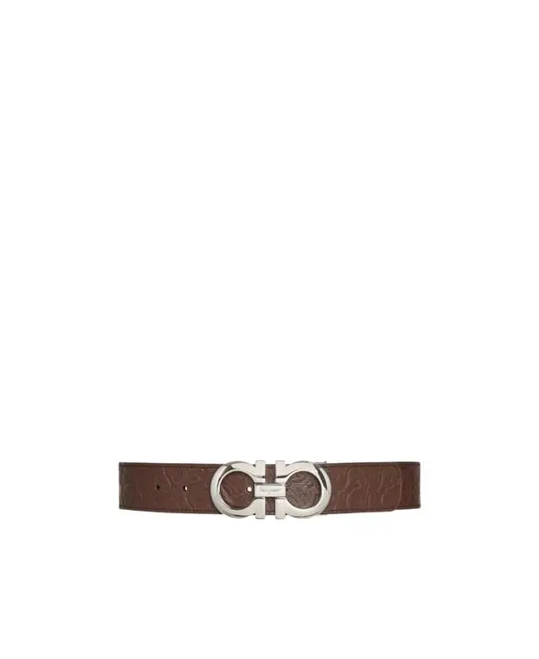 FERRAGAMO Gancini Buckle Belt - Black