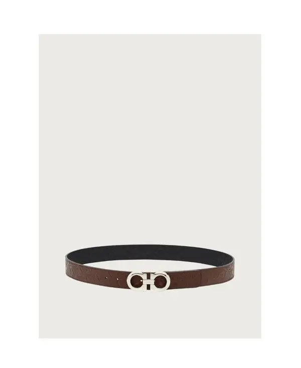 FERRAGAMO Gancini Buckle Belt - Black