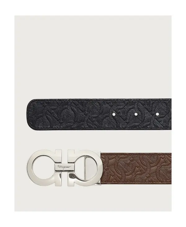 FERRAGAMO Gancini Buckle Belt - Black