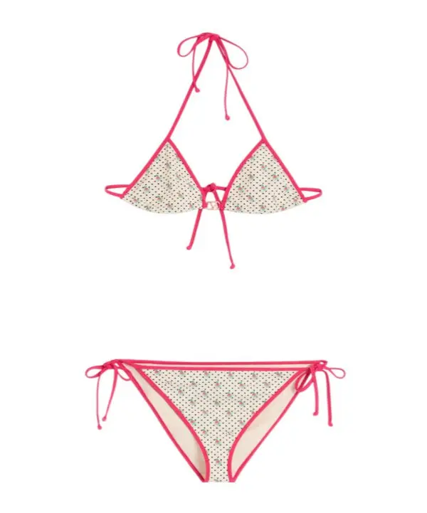 Valentino Garavani Vlogo Signature Gelatini Printed Bikini Set