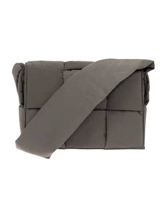 Bottega Veneta Small Padded Tech Cassette Shoulder Bag - Light Graphite