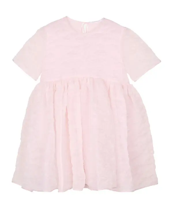 Cecilie Bahnsen Round Neck Dress With Ruffled Hem