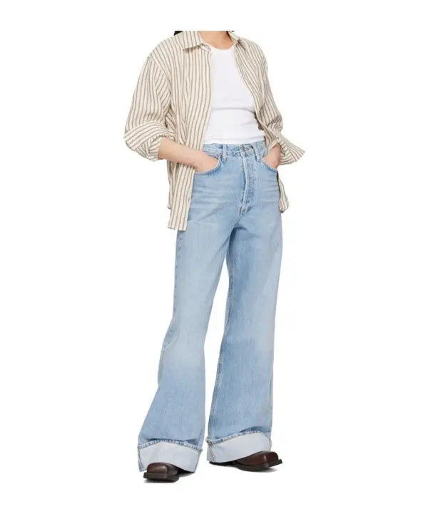 AGOLDE Dame High-rise Wide-leg Jeans