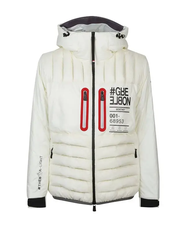 Moncler Quilted Hooded Cotton Suit - White