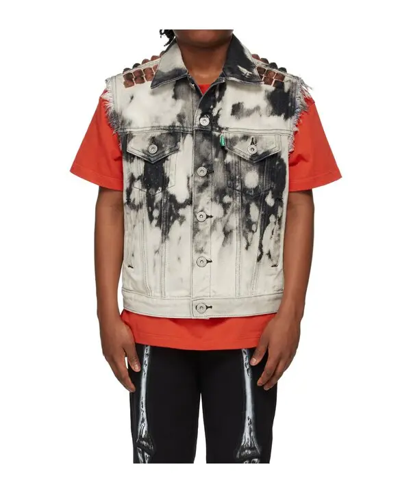DOUBLET Punk Collared Denim Vest