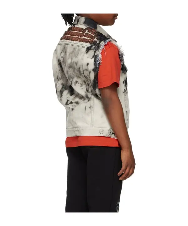 DOUBLET Punk Collared Denim Vest