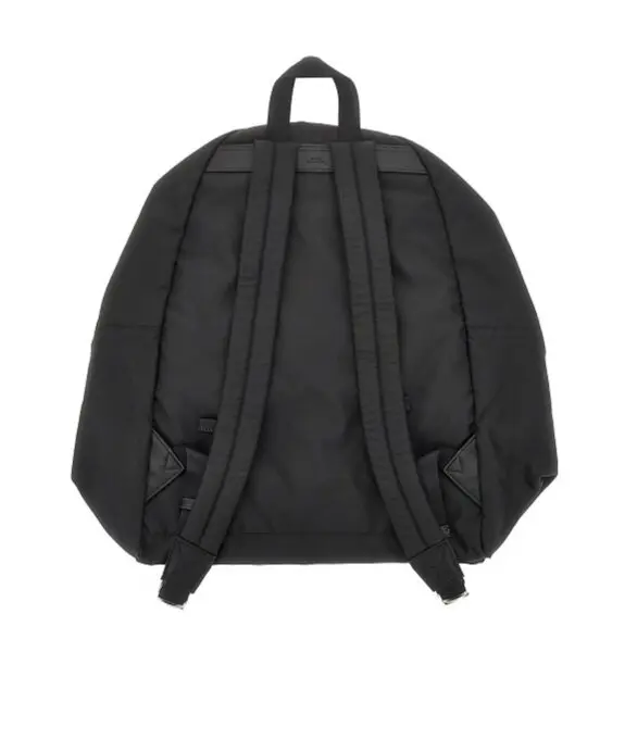A.p.c. Logo Zip Pocket Backpack - Black