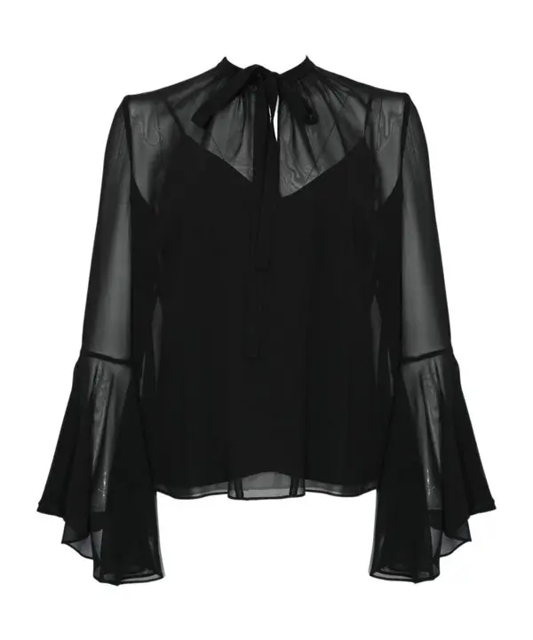 Max Mara Cuba Bow-detail Blouse - Black