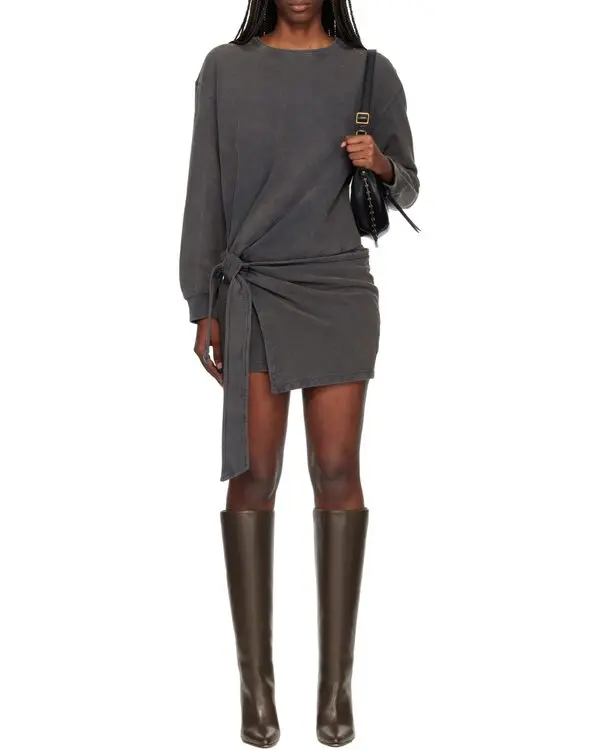 Isabel Marant Étoile Zae Fleece Mini Dress - Black