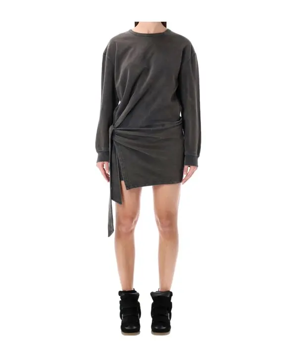 Isabel Marant Étoile Zae Fleece Mini Dress - Black