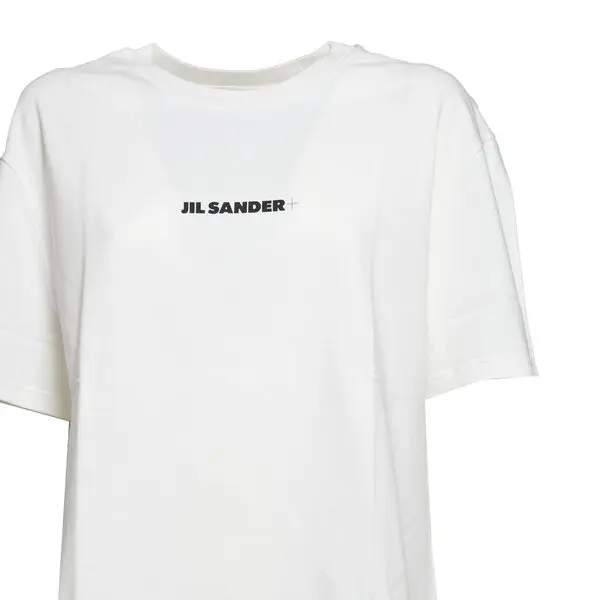 JIL SANDER Logo Print Crewneck T-shirt - White