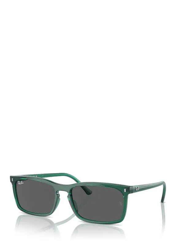 Ray-ban Rectangle Full Rim Sunglasses - Black