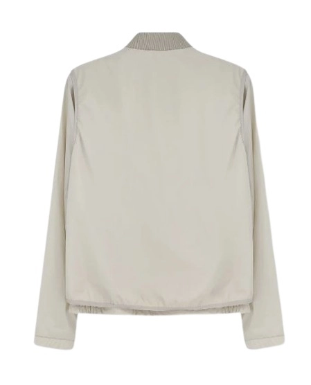 Moncler Logo Patch Detachable-sleeve Jacket - Beige